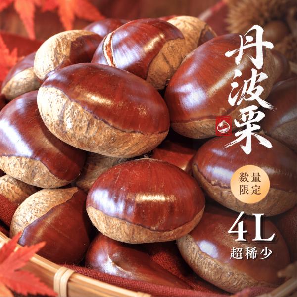 名称／丹波栗原材料名／栗（丹波地方産）内容量／[4Lサイズ] 500g賞味期限／冷蔵保存の場合、発送してから7日以内、チルド保存(0±1℃)の場合、発送してから14日以内保存方法／商品到着後、冷蔵保存またはチルド保存(0±1℃)でお願いしま...