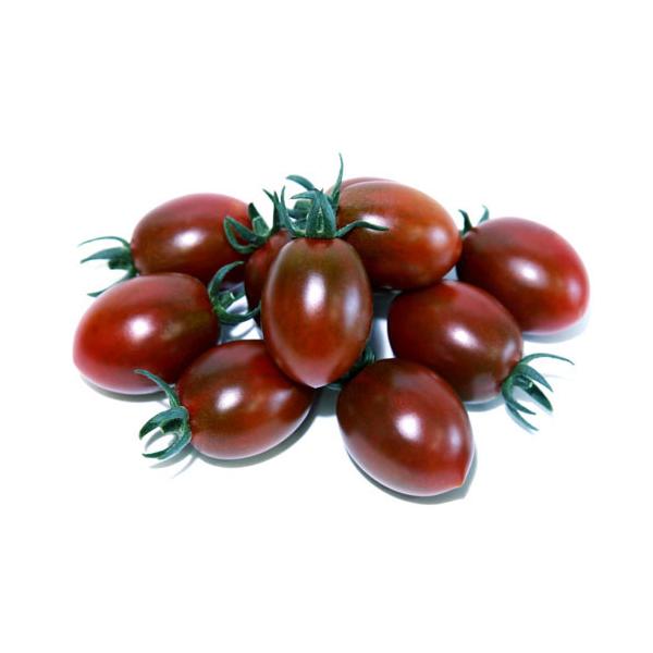 特性甘味・食感のバランスに優れたブラウン系プラム型のミニトマト。果重15〜20gで果皮は薄く、適度な酸味で甘味の強く、食味抜群。草勢はやや強く、露地栽培でも栽培しやすく、収量性も良い。酸味と糖度は安定し、ミニトマトにはないコクがある。肉質良...