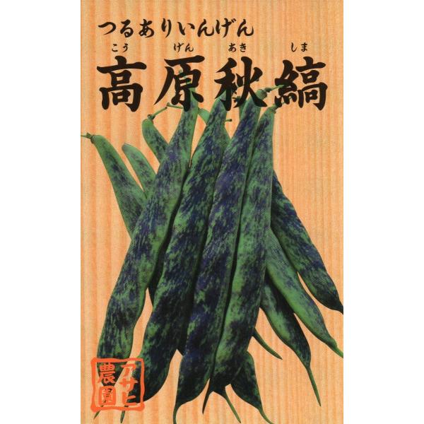 小袋30ml入り。播種後55日くらいから収穫できる紫色の縞模様鮮やかな平莢インゲンです！※オリジナル袋でのご発送なります。※郵便でのお届けになります。※タネの郵便（第４種便）は運賃が税込￥73〜602円の範囲内です。※１kgを超えるもの、大...