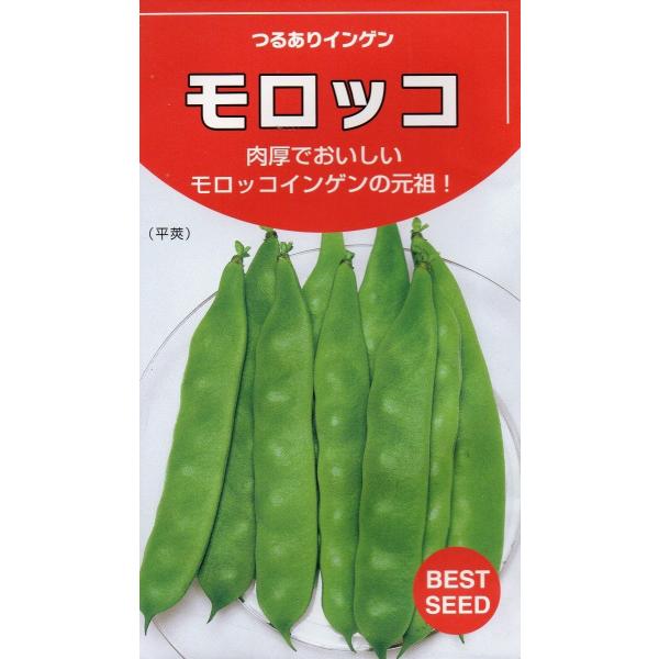 小袋27ml入り。長さ14cm、幅1.8cm程度の莢がたくさんつく！旺盛に育ち、ハウス・トンネル・露地のどの栽培にも向いている。※郵便でのお届けです。※タネの郵便（第４種便）は運賃が税込￥73〜602円の範囲内です。※１kgを超えるもの、大...