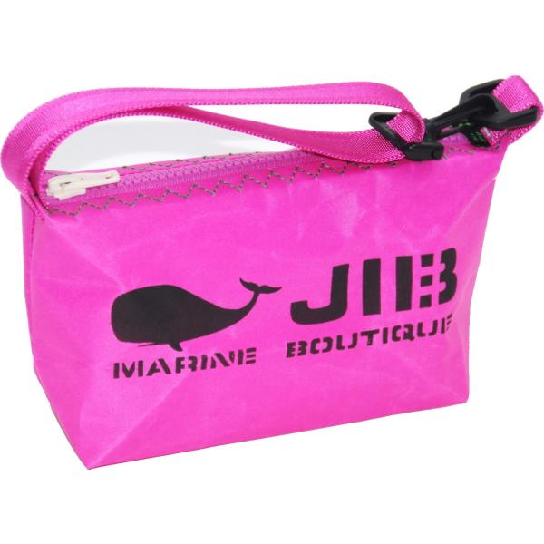 ハンドル付きのコンパクトなポーチ■JIB ハンドルポーチS　HPOSハンドルが付いたミニポーチです。ファスナー脇のジグザグミシン目がアクセント。お財布、スマホ、ハンカチ、、それだけ入れて持ち歩きたいときに重宝します。バッグインバッグとしてや...