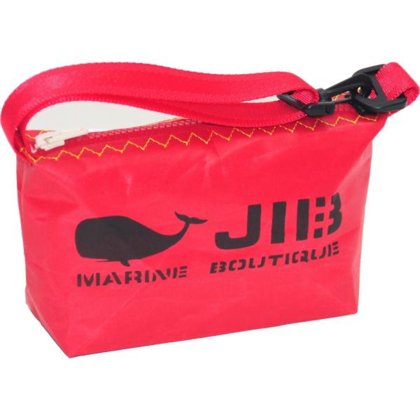 ハンドル付きのコンパクトなポーチ■JIB ハンドルポーチS　HPOSハンドルが付いたミニポーチです。ファスナー脇のジグザグミシン目がアクセント。お財布、スマホ、ハンカチ、、それだけ入れて持ち歩きたいときに重宝します。バッグインバッグとしてや...