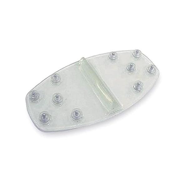 ●メーカー：ラウズ●カラー：クリア●サイズ：縦 約14.7cm×横約7.8cm（最長部）●アルミスパイク入り●ハイパワーグリップタイプ●強い粘着シールタイプ【使用方法】貼付ける前に、ボードの汚れを布等で十分に拭き取ってください。裏面のフィル...