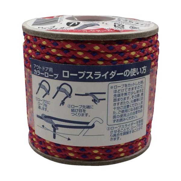 タープ、テントの張り用ロープとしてご使用いただけ、張りを調整するロープスライダーも付属しています。
