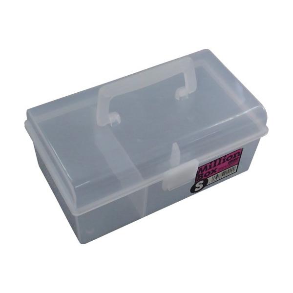 メーカー：明邦化学工業   品番：MBOX-S-TM   可変式仕切板1枚付です。