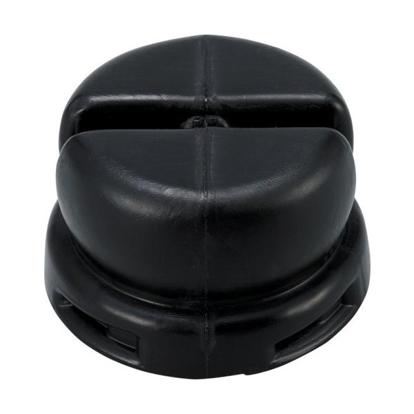 メーカー：スガツネ工業  品番：80-860TC-BK  サインパネル80-DS8511V型をベルトパーテーション80-5000型に取り付けるためのキャップです。