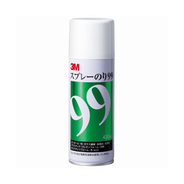 メーカー：３Ｍ　 品番：S/N 99  キレイに仕上がるスプレーのり。広い面もムラなくのりづけ。　　＜使用イメージ＞＜使用イメージ＞