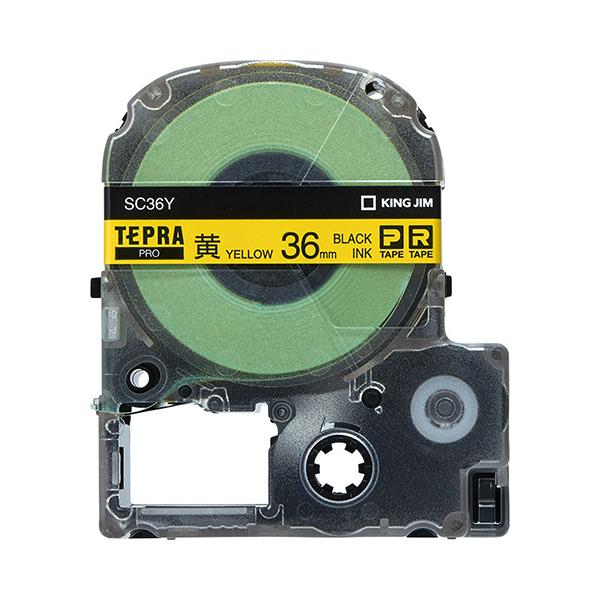 メーカー：キングジム   品番：SC36Y   ＫＩＮＧ　ＪＩＭ　テプラＰＲＯシリーズ　専用カートリッジ
