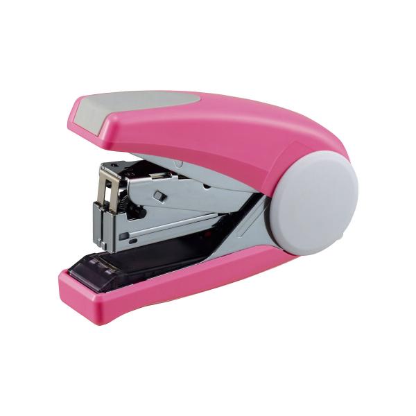 メーカー：ライオン事務器 　品番：FS-45 ピンク   ３号針で４５枚とじられるステープラ。　　＜使用例＞<BR>商品の色はピンクになります。＜使用例＞<BR>商品の色はピンクになります。