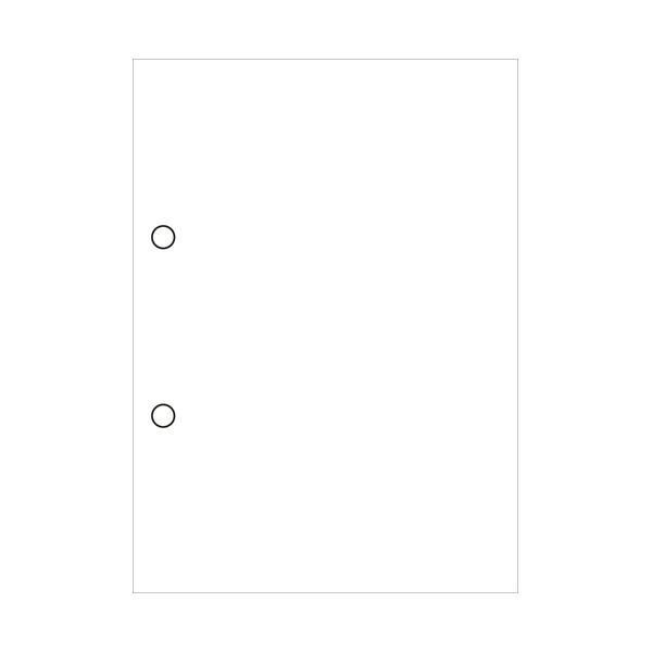 メーカー：国永紙業　 品番：O25X23001T  高速プリンターやコピー機に適したA4・2穴用紙。　　＜寸法図＞