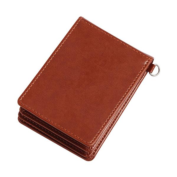 メーカー：レイメイ藤井　 品番：GLP1167C  片手で360°折り返せる！パスや資格証に便利なカードホルダー。　　※商品の色はブラウンになります。