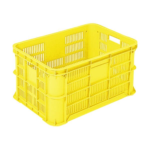 メーカー：岐阜プラスチック工業　品番：MB-30Y　果実・野菜の採集・集荷・選果・運搬等産地から市場までの用途の広いコンテナです。