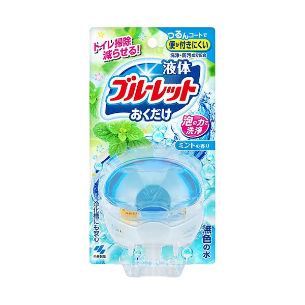 メーカー：小林製薬　品番：エキタイブル-レツトオクダケミントノカオリホンタイ　表面コートで汚れに強くなる！泡の力で輝く便器！