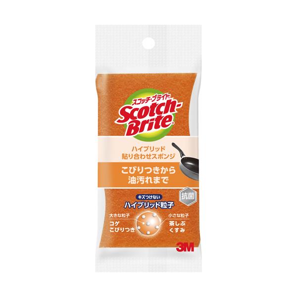 メーカー：３Ｍ 　品番：HB-21KE-H   キズをつけずによく落ちるハイブリッドたわし。　　＜使用イメージ＞＜使用イメージ＞