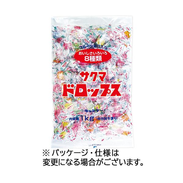メーカー：サクマ製菓　 品番：188753  ドロップ缶でおなじみ「サクマドロップス」のお徳用大袋　　