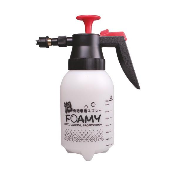 メーカー：マルハチ産業   品番：PF-750   発泡専用スプレー。手動加圧で電源不要。