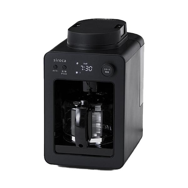 メーカー：シロカ　 品番：SC-A352K  挽く、蒸らす、淹れる。すべて自動なのにコンパクト。ミル内蔵コーヒーメーカー。　　コンパクトでスタイリッシュなデザイン。豆または粉と水を入れて、ボタンを押すだけ。リッチとマイルド、2種類のテイスト...