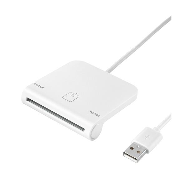 メーカー：アイオーデータ　 品番：USB-ICCRW2  おうちで確定申告、接触型ICカードリーダーライター　　＜使用イメージ＞