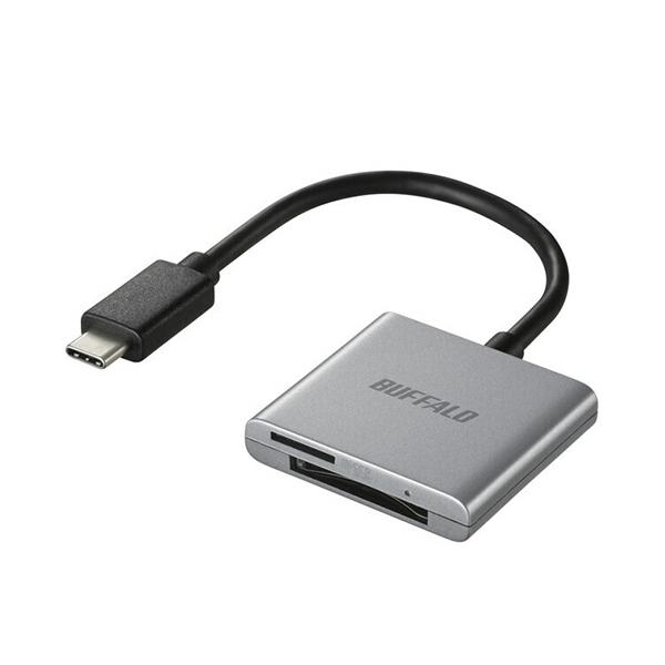 メーカー：バッファロー　 品番：BSCR110U3CSV  パソコン、スマホ、タブレットに挿すだけで使えるType-C接続　　