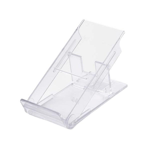 メーカー：エレコム　 品番：MR-ICST03CR  スマホを置くだけで読み取りスムーズ。　　＜側面＞＜使用イメージ＞<BR>※ICカードーリーダーは別売です。