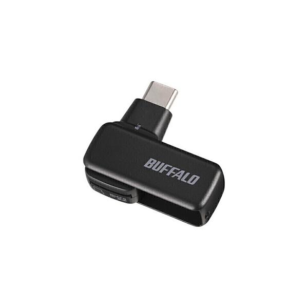 メーカー：バッファロー　 品番：BSCRM100U3CBK  USB Type-Cコネクタ搭載の直挿しスティックタイプ　　＜microSDスロット＞