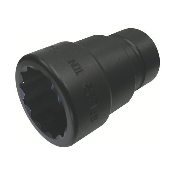 メーカー：ＴＯＮＥ  品番：SPL22D27  スプラインドライブ＆クイックホルダ採用の電動インパクトレンチ専用スプラインドライブインパクトソケットです。