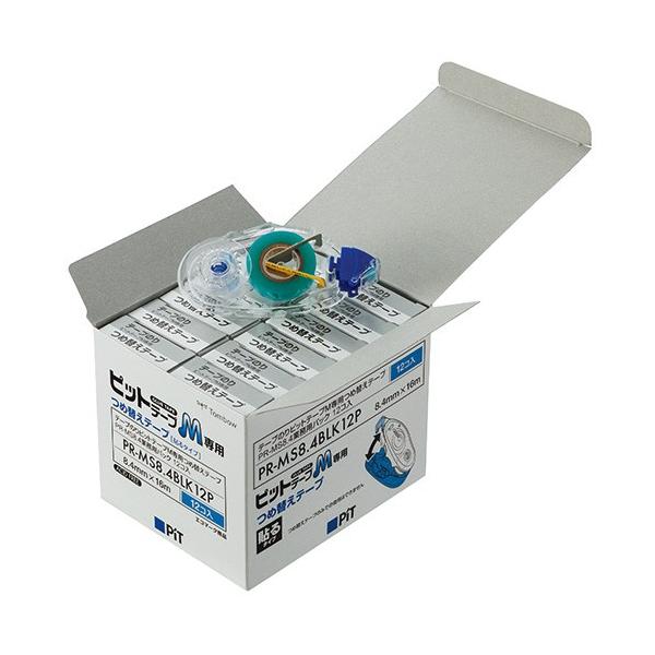 メーカー：トンボ鉛筆  品番：PR-MS8.4BLK12P  全面のりでしっかり接着！