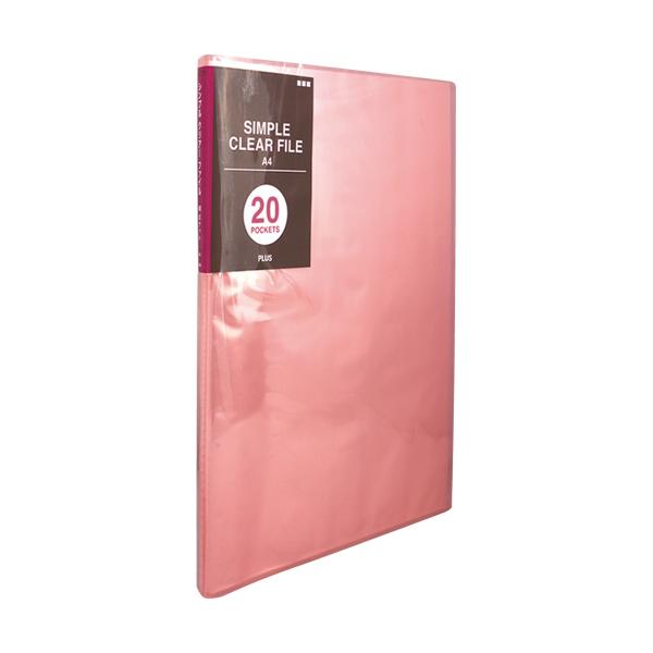 メーカー：プラス 　品番：FC-220SC PK   【固定式】透明表紙で中身が見やすい。　　画像はイメージです。<BR>商品の色はピンクになります。画像はイメージです。<BR>商品の色はピンクになります。