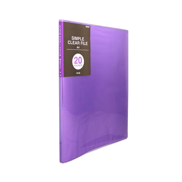 メーカー：プラス 　品番：FC-220SC PP   【固定式】透明表紙で中身が見やすい。　　画像はイメージです。<BR>商品の色はパープルになります。画像はイメージです。<BR>商品の色はパープルになります。