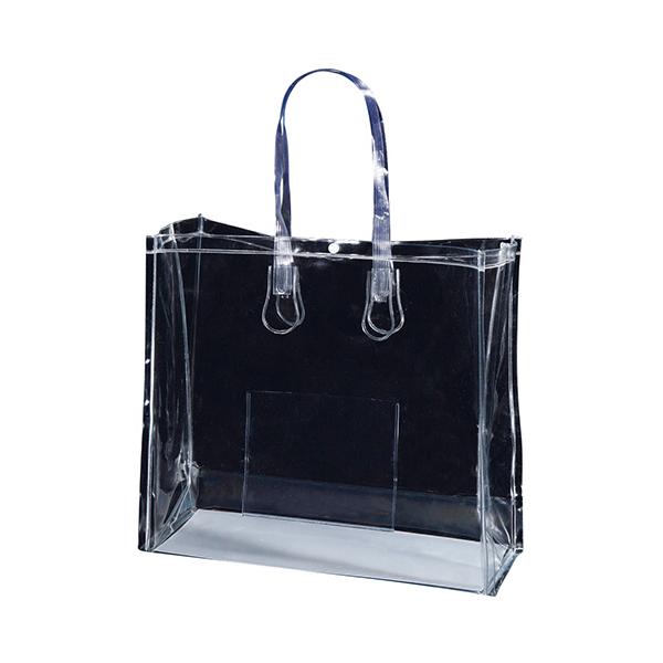 メーカー：オリジナル　品番：TNSB-B4　中身が見える、透明PVCバッグ。