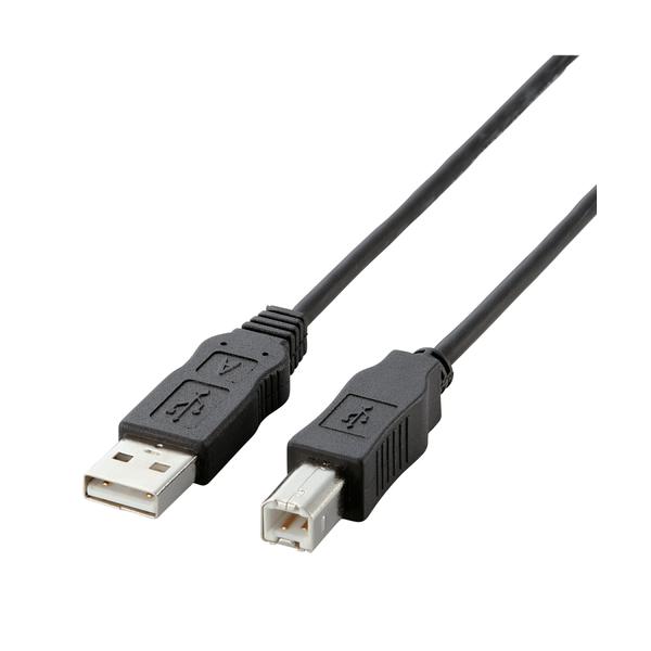 メーカー：エレコム   品番：USB2-ECO20   USB2.0対応のUSBケーブル（ABタイプ）