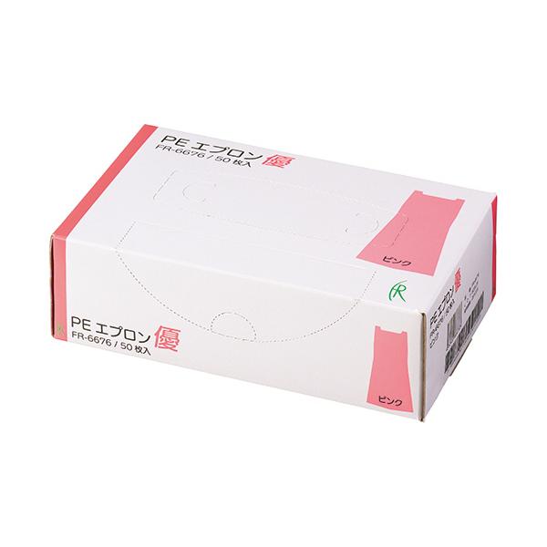 メーカー：ファーストレイト　 品番：FR-6676  経済的なポリエチレン製エプロン。　　＜着用イメージ＞＜バックスタイル＞＜生地アップ＞