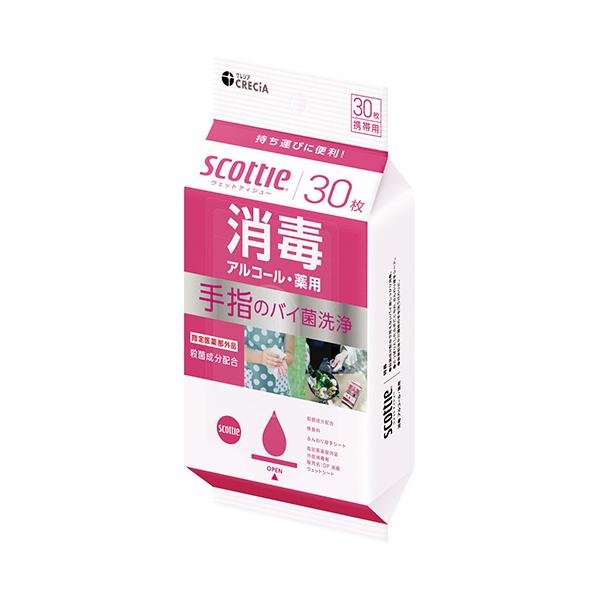 メーカー：日本製紙クレシア　 品番：77110  【アルコール配合】手指のバイ菌に薬用の消毒　　
