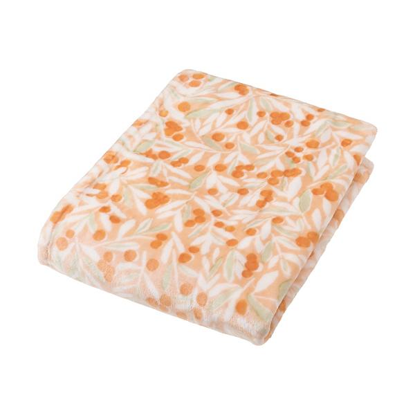 メーカー：丸眞 　品番：545034800   ヨーロッパのデザイナーが描くボタニカル柄のハーフ毛布。　　＜使用イメージ＞<BR>※商品の色はメッツァマルヤになります。