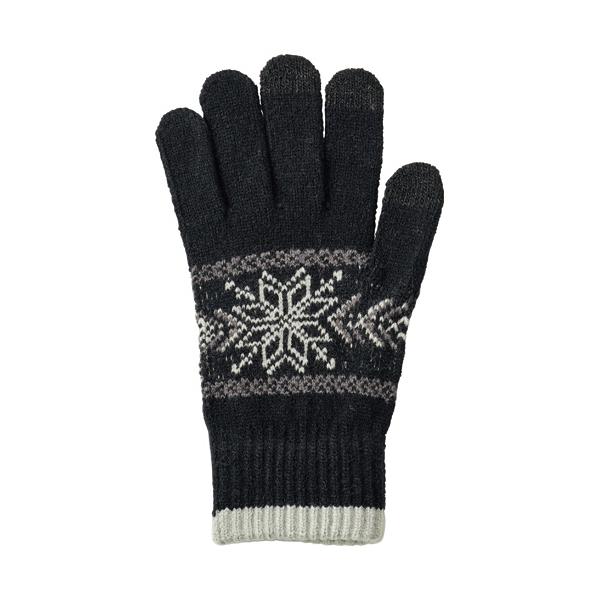 メーカー：イチーナ　 品番：6560クロ  着けたままスマホ操作ができるあったか手袋。　　