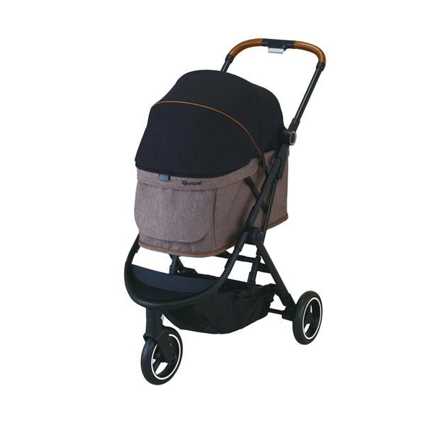 メーカー：コンビ　 品番：4972990-196628  「うれしい」を叶える3輪ペットカート　　前後のメッシュ窓で通気性抜群。