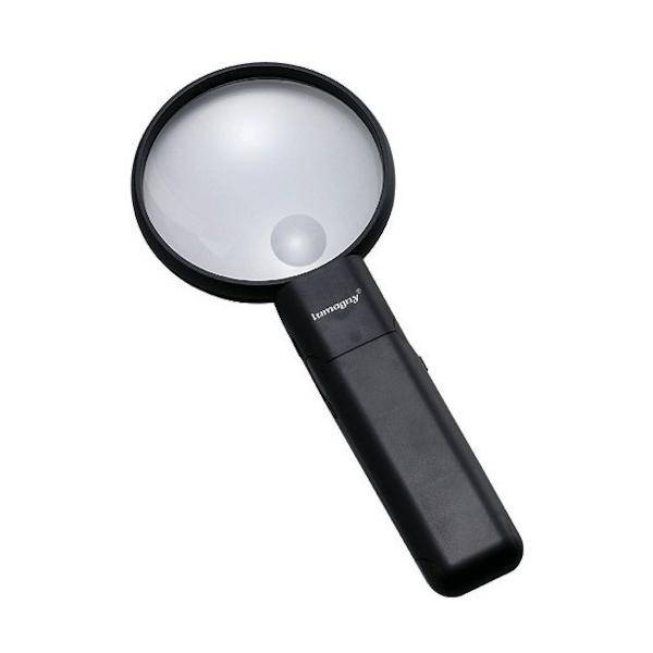 メーカー：池田レンズ工業  品番：G-7561  倍率2倍（小レンズ4倍）、レンズサイズ90mm。レンズの角度が自在に調整可能。スタンド式で作業に集中でき、照明の届かない場所に好適です。