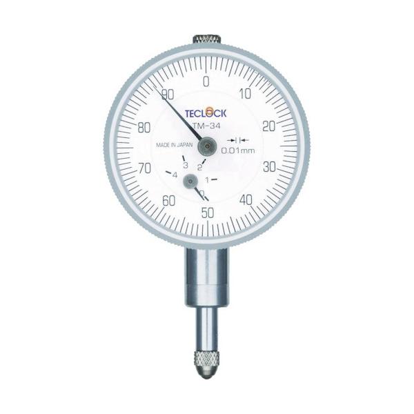 メーカー：テクロック　品番：TM-34　小形軽量、取り扱いが容易で高精度のため、長さの測定器として多分野で広範囲にわたって活用されています。