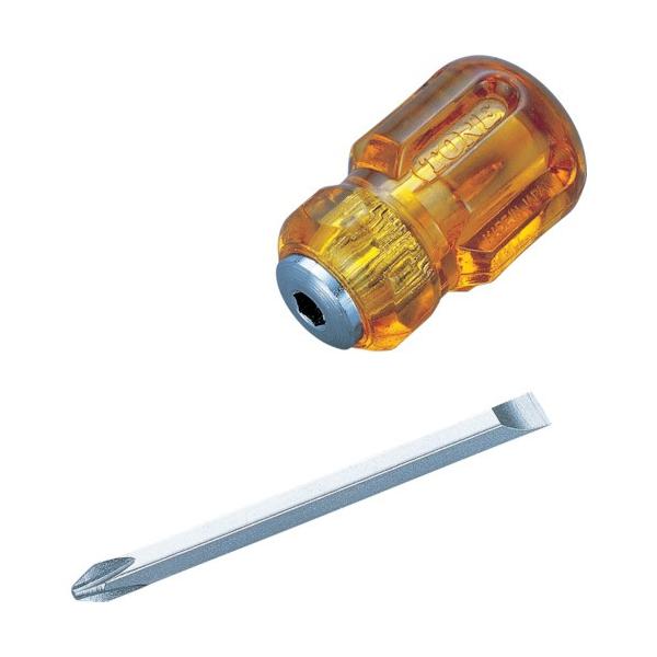 メーカー：ＴＯＮＥ  品番：CDS2  両先端にマイナスとプラスを組合わせた差替え式ドライバーです。