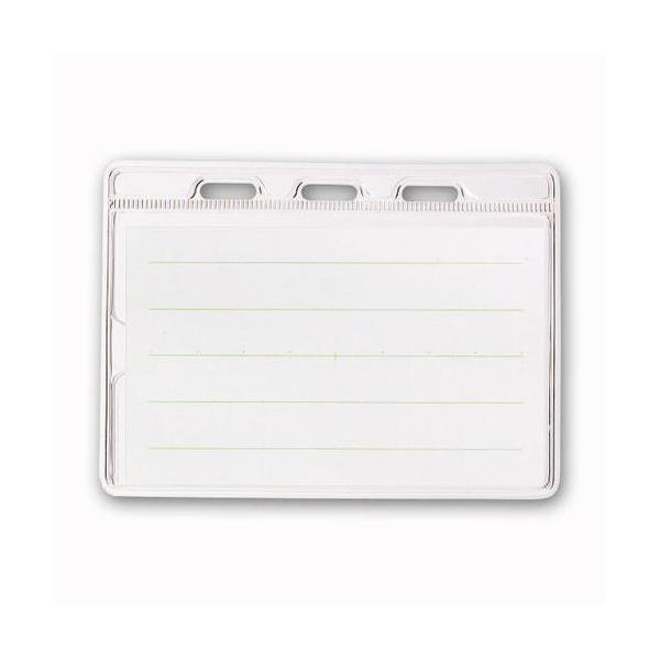 メーカー：ソニック  品番：NF-676  スライド式の吊り下げ名札用ソフトケース。