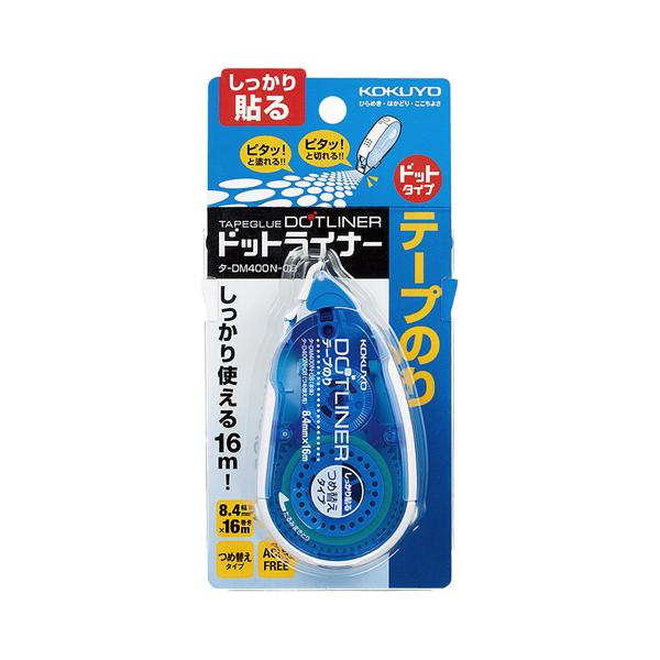 Yahoo!ショッピング - コクヨ テープのり ドットライナー しっかり貼るタイプ 本体 8.4mm×16m タ−DM400−08 1個｜ぱーそなるたのめーる