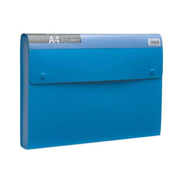 メーカー：キングジム  品番：2274アオ  収納した中身が見えない、不透明タイプ。