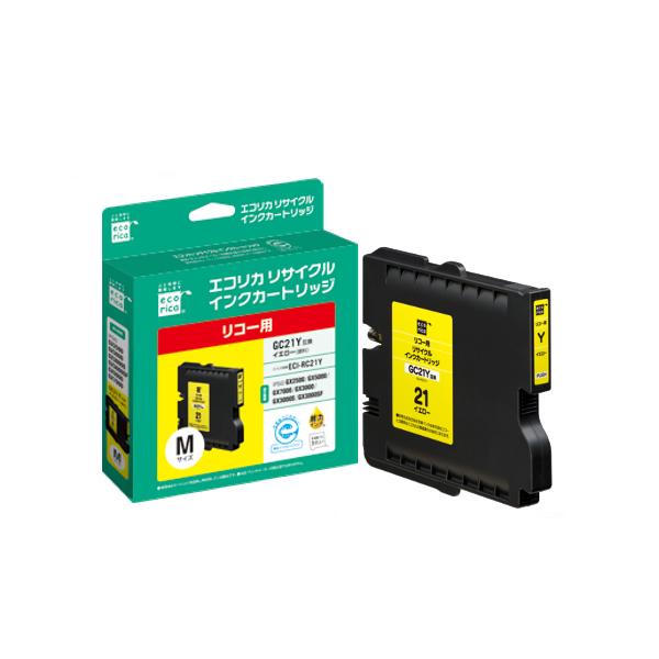 メーカー：エコリカ 　品番：ECI-RC21Y   リサイクルインク　　