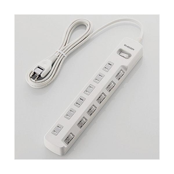 メーカー：エレコム  品番：T-K8A-2625WH  パソコンやテレビなどの精密機器を雷から守る!高性能雷サージ吸収素子内蔵、安全性と使い勝手に配慮した雷ガードタップ。