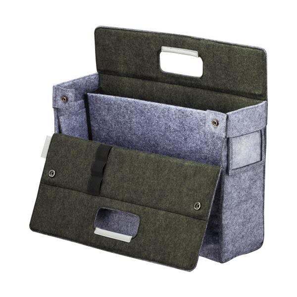 メーカー：コクヨ　 品番：カハ-MB11G  スタイリッシュな社内持ち運び用バッグ。　　＜パッケージイメージ＞<BR>商品の色はグリーンになります。＜取り外し可能なネームカードホルダー付＞＜使用イメージ＞