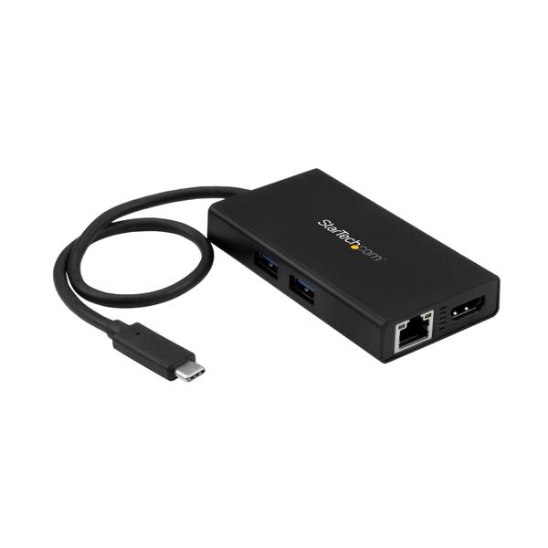 メーカー：ＳｔａｒＴｅｃｈ．ｃｏｍ 　品番：DKT30CHPD   USB Type-C（5Gbps対応）でノートパソコンを充電／給電。4Kビデオ、ギガビットイーサネット、USB 3.0ポート2口を追加し、外出時でもワークステーションとして...