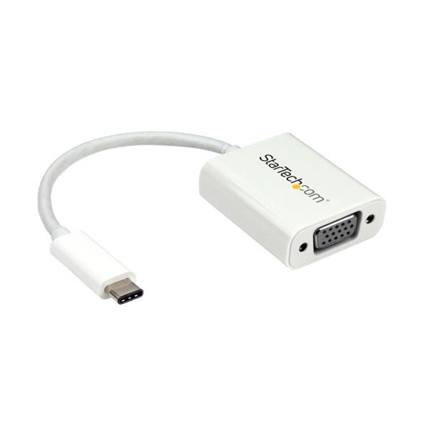 メーカー：ＳｔａｒＴｅｃｈ．ｃｏｍ　品番：CDP2VGAW　USB-C対応ノートパソコンをVGAモニタやプロジェクタに接続<br>
