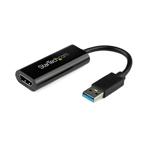 メーカー：ＳｔａｒＴｅｃｈ．ｃｏｍ 　品番：USB32HDES   スリムタイプのUSB 3.0−HDMIアダプタ。ノートパソコンに適したマルチモニタ ソリューション。　　