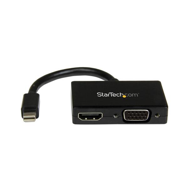 メーカー：ＳｔａｒＴｅｃｈ．ｃｏｍ 　品番：MDP2HDVGA   Mini DisplayPortを搭載したWindows対応パソコンやMacをHDMIまたはVGA対応ディスプレイに接続　　1つのアダプタでHDMIまたはVGA対応ディスプ...
