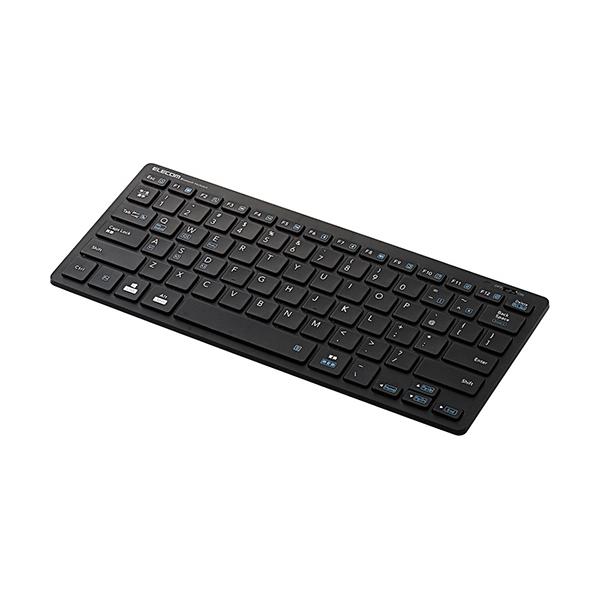 メーカー：エレコム　 品番：TK-FBP102BK  【無線タイプ】持ち運びに便利な軽量・薄型設計。　　＜軽い力で打鍵できる「パンタグラフ方式」を採用＞